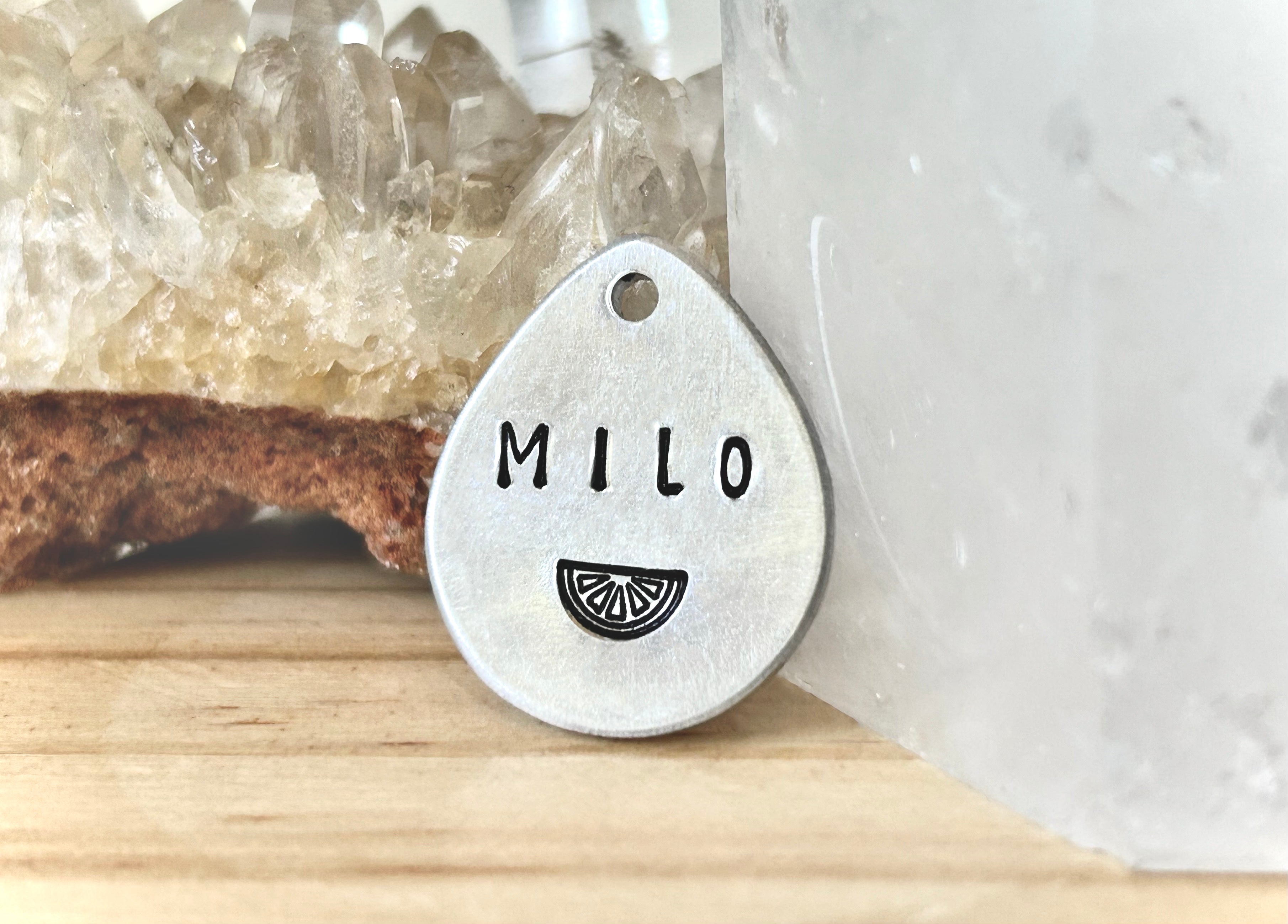 Feelin’ Fruity 🍋 - Lemon Raindrop Tag – Proper Pet Tags